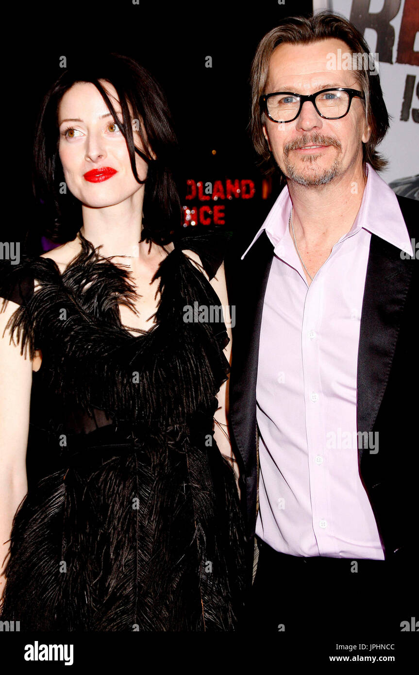 Gary Oldman and Alexandra Edenborough at the Los Angeles Premiere of ...