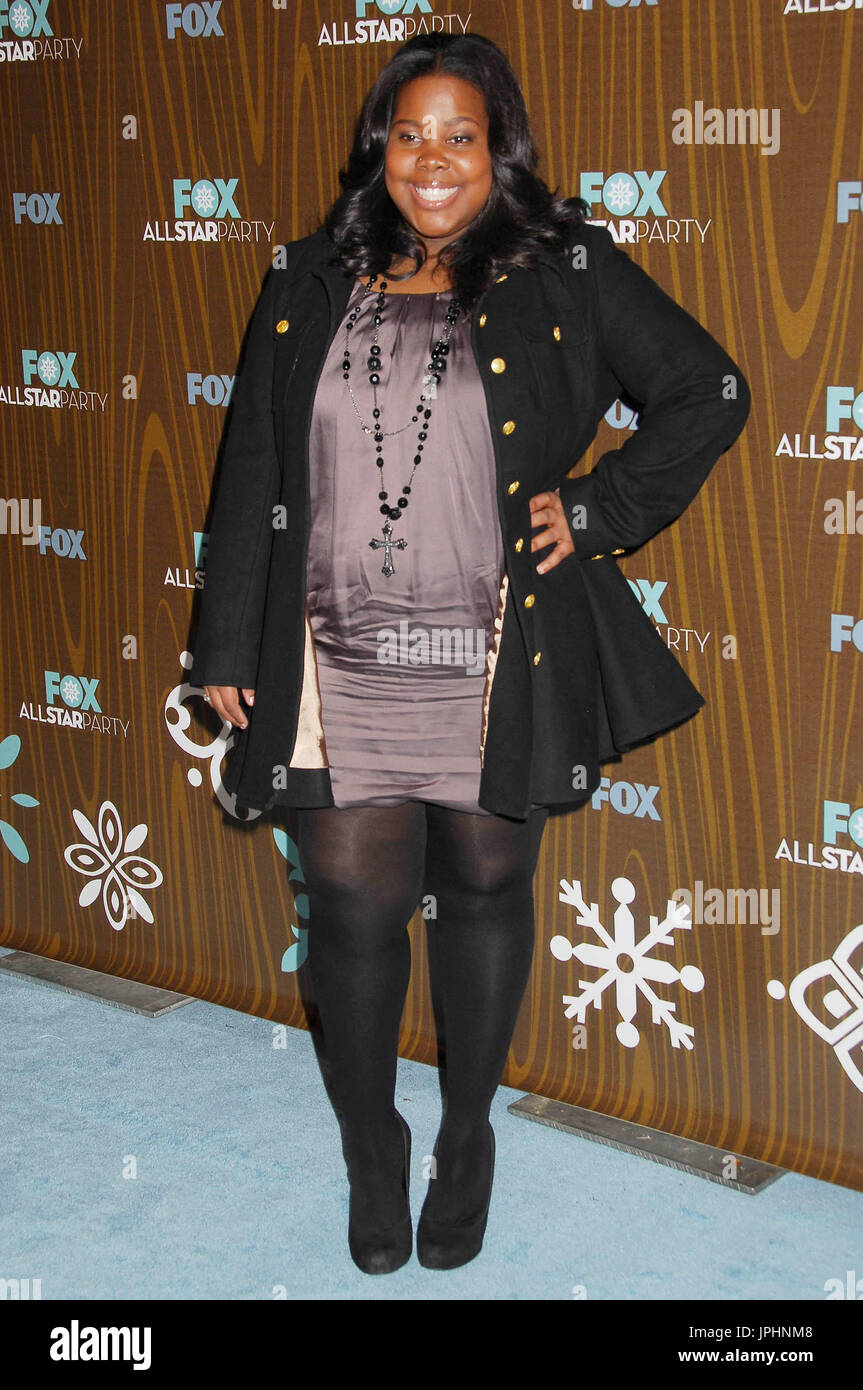 Amber Riley of GLEE at the FOX All Star Party held at the Villa Sorisso ...
