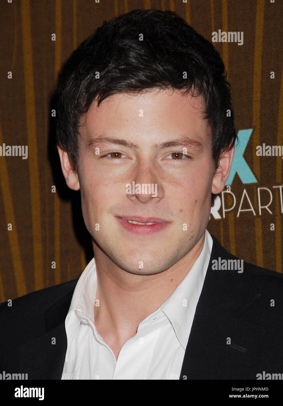 Cory Monteith of GLEE at the FOX All Star Party held at the Villa ...