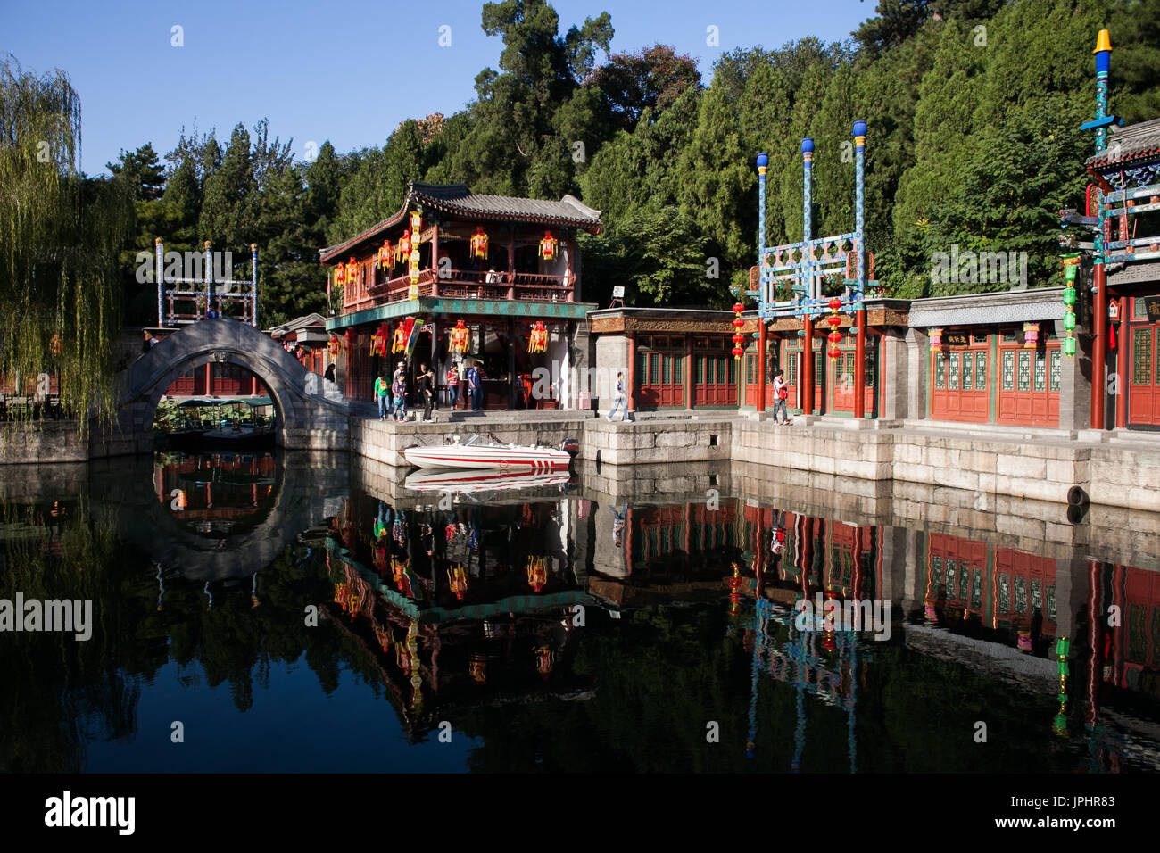 Floating market, Summer palace, Beijing, China Stock Photo - Alamy