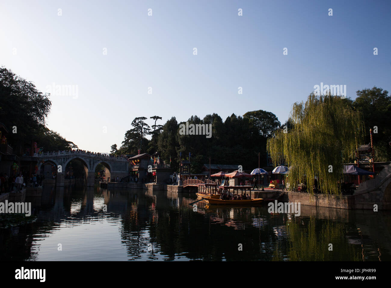 Floating market, Summer palace, Beijing, China Stock Photo - Alamy