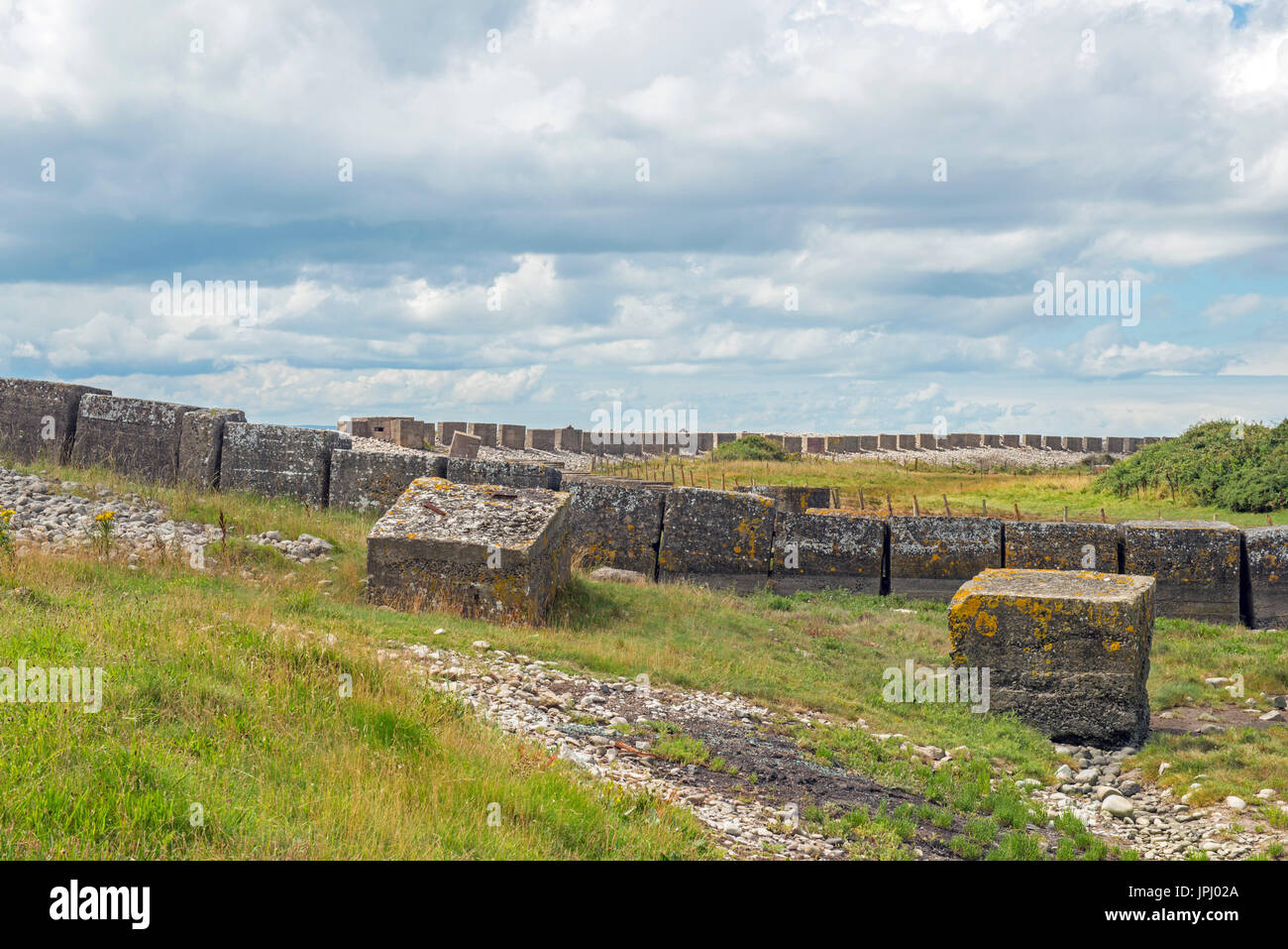 World war anti tank concrete blocks hi-res stock photography and images ...