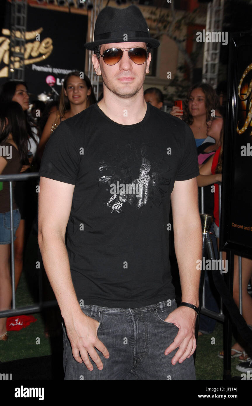 JC Chasez at the Los Angeles Premiere of FAME held at The Grove in Los ...