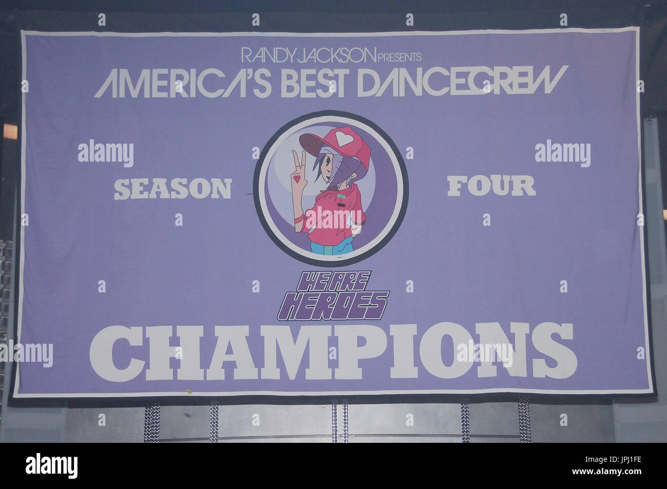 We Are Heroes - Champion Banner at the live taping of Randy Jackson s ...