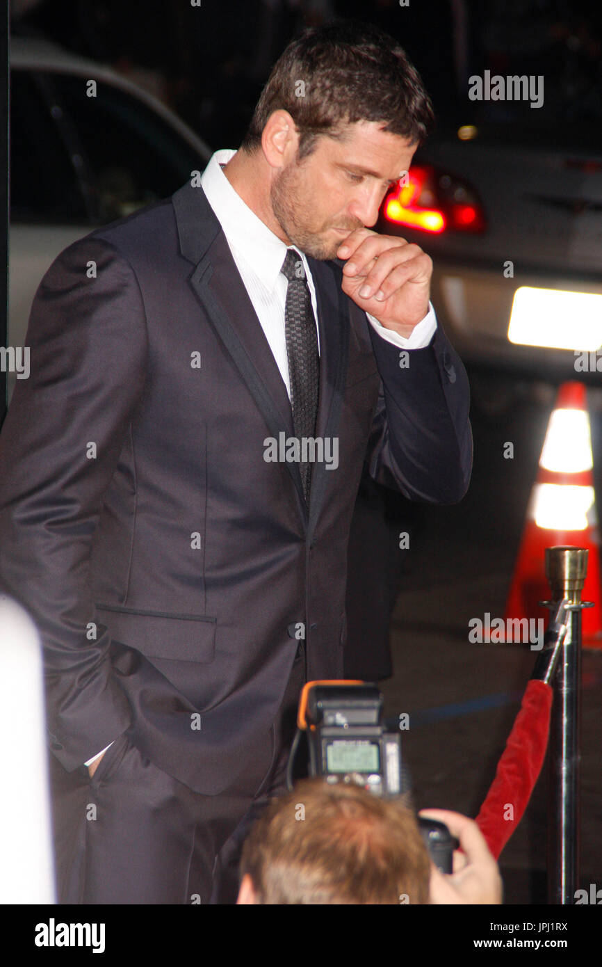 Gerard Butler at the Los Angeles Premiere of LAW ABIDING CITIZEN held at the Grauman's Chinese ...