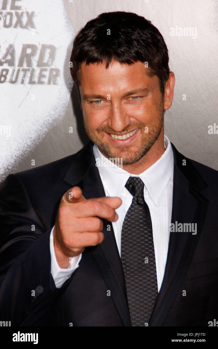 Gerard Butler at the Los Angeles Premiere of LAW ABIDING CITIZEN held ...