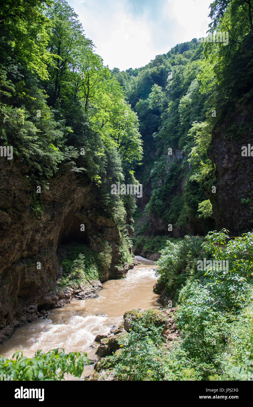 Beautiful mountain scenery . Guam gorge. Krasnodar region Stock Photo ...