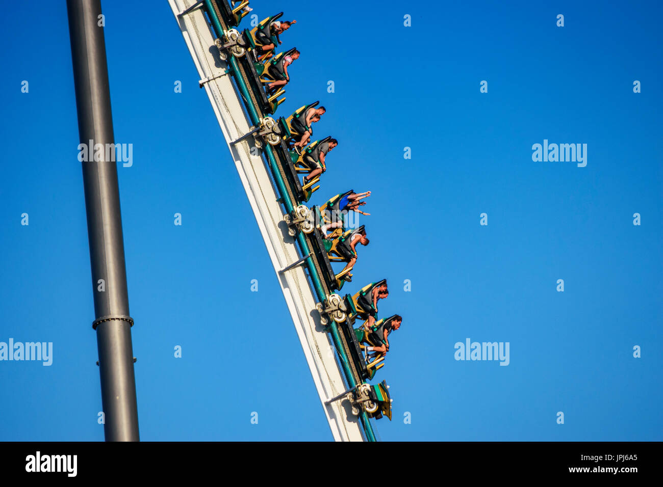 Shambhala is a steel Hyper Coaster roller coaster located at ...