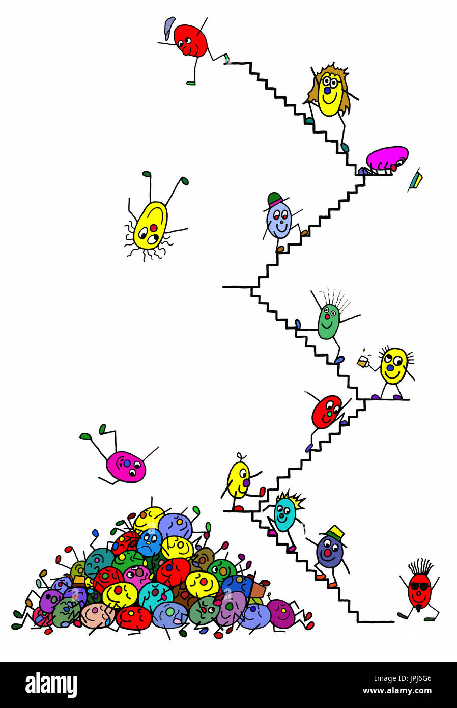 Silly Little Men Stock Photo - Alamy