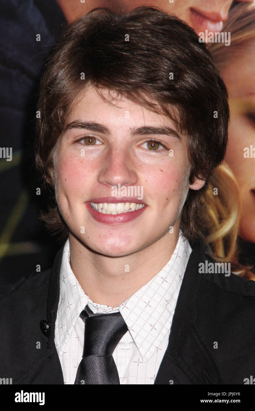 Gregg Sulkin at the World Premiere of "Dear John" held at the Grauman's ...