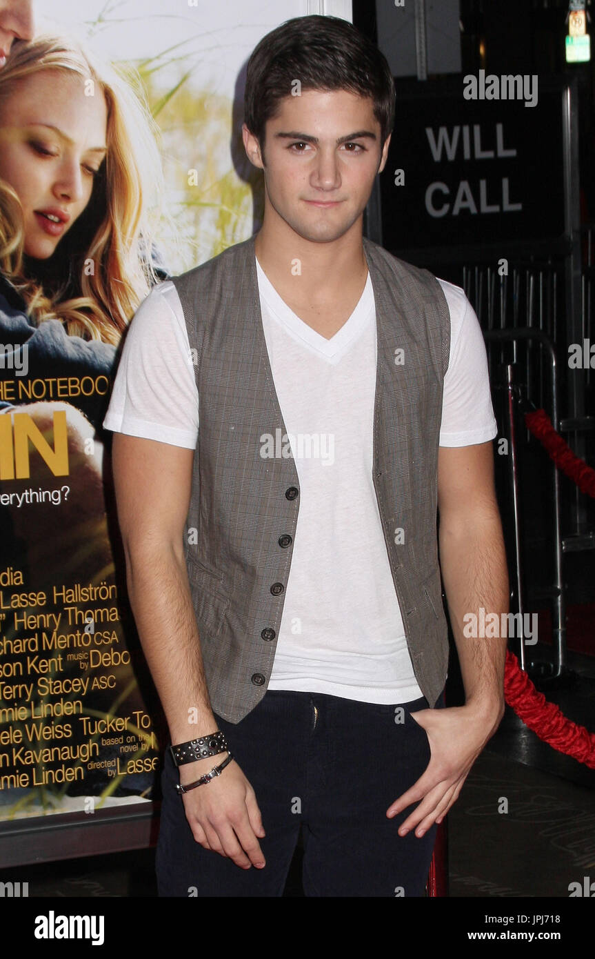 Max Ehrich at the World Premiere of "Dear John" held at the Grauman's ...