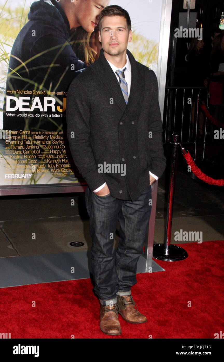 Nick Zano at the World Premiere of "Dear John" held at the Grauman's ...