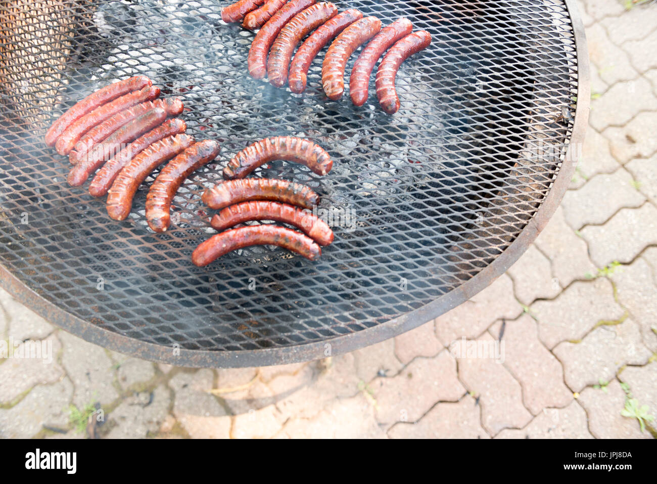 Burnt frankfurter wiener on top hi-res stock photography and images - Alamy