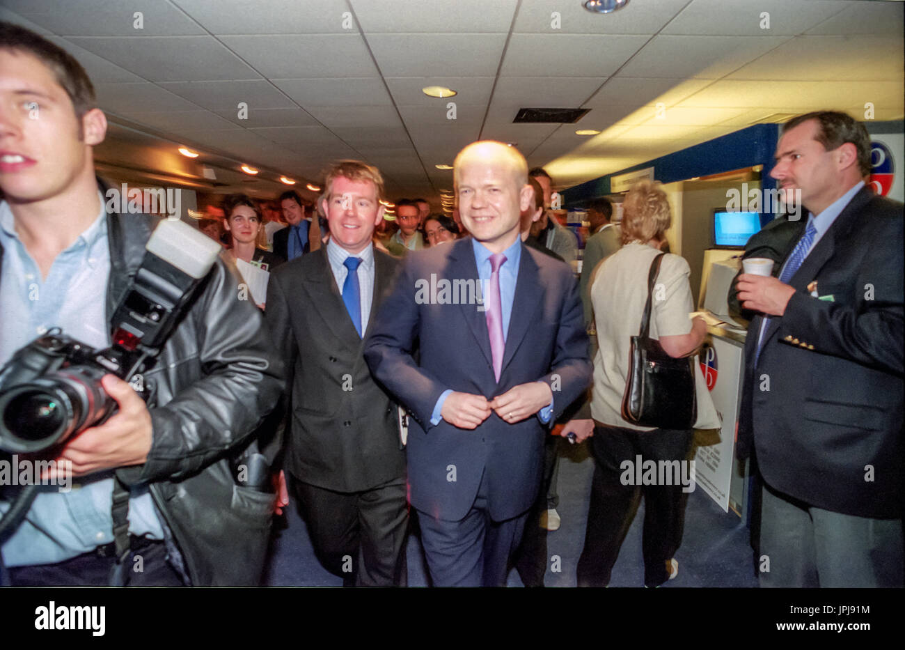 Leader of the Conservative Party, William Hague, addressing the Police ...
