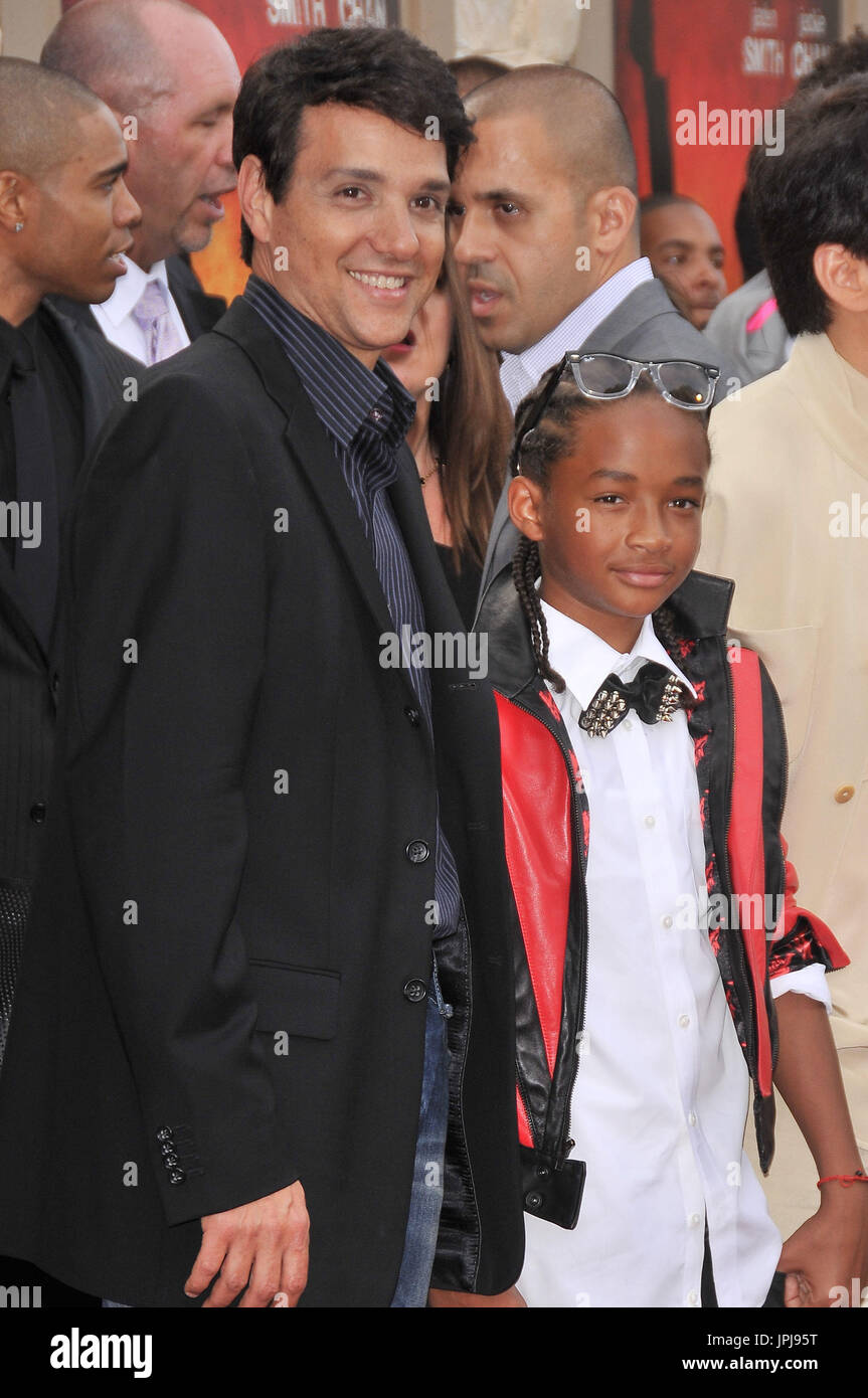 Ralph Macchio & Jaden Smith at the Los Angeles Premiere of Columbia ...