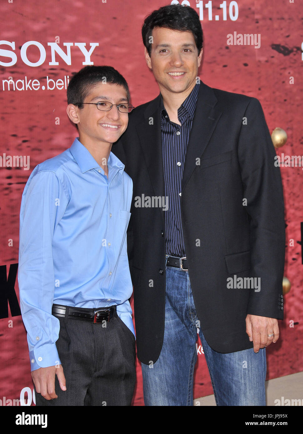 Ralph Macchio & Son Daniel at the Los Angeles Premiere of Columbia ...