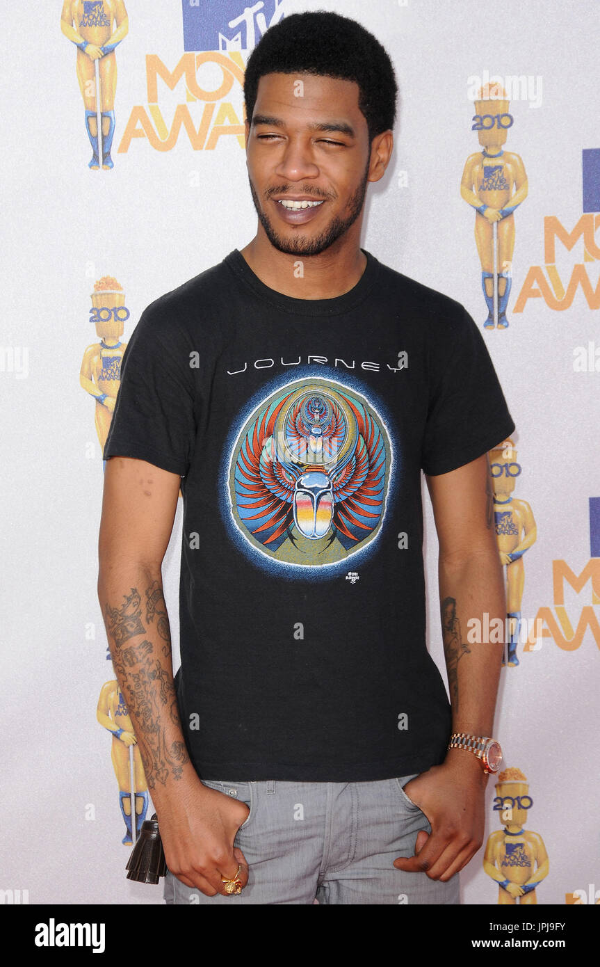 Kid Cudi at the 2010 MTV Movie Awards held at the Gibson Amphitheatre ...