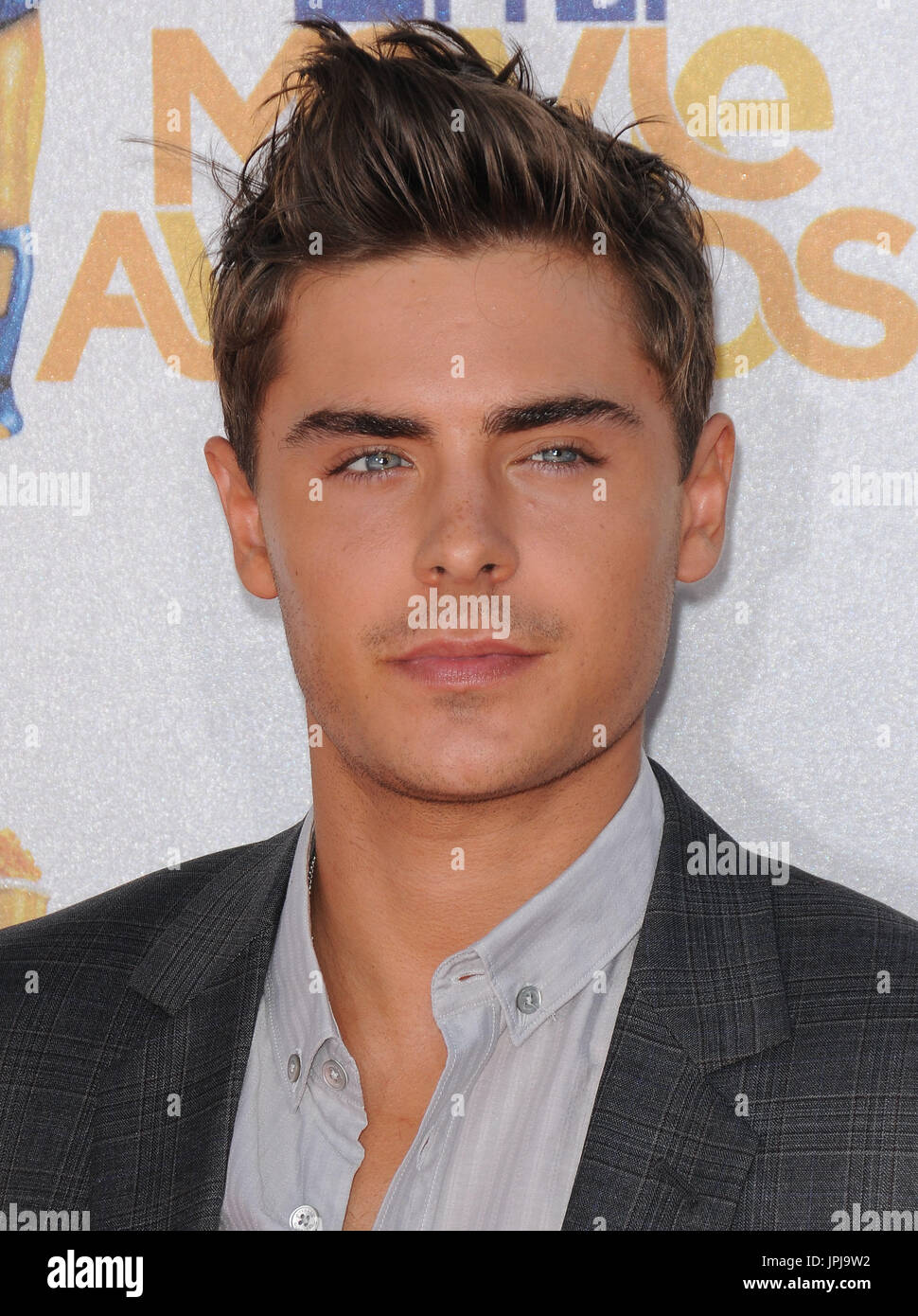 Zac Efron at the 2010 MTV Movie Awards held at the Gibson Amphitheatre ...