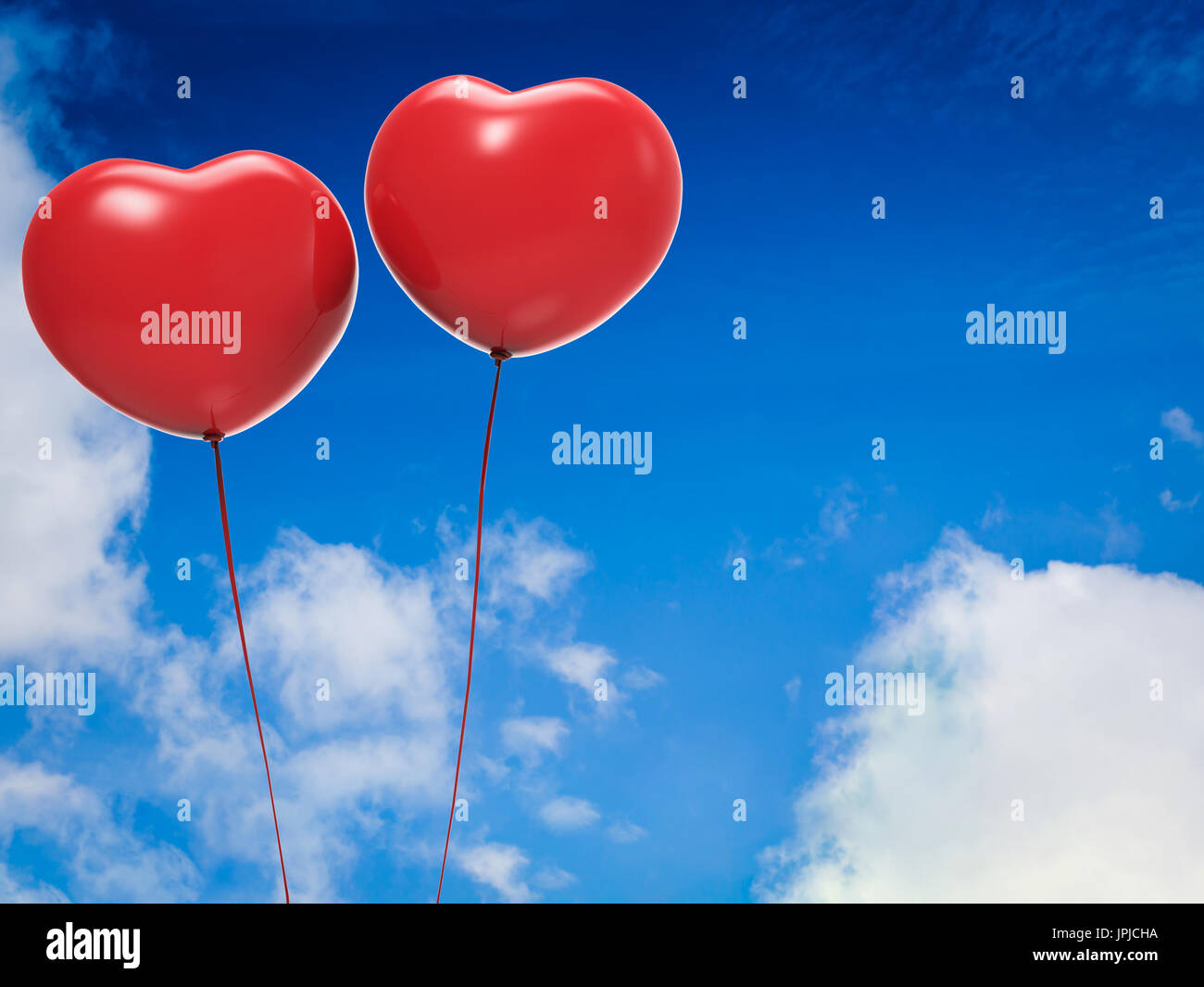 Couple heart shape balloons hi-res stock photography and images - Alamy