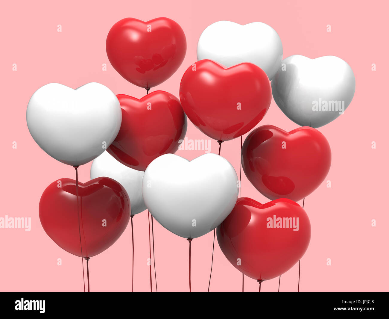 Couple heart shape balloons hi-res stock photography and images - Alamy