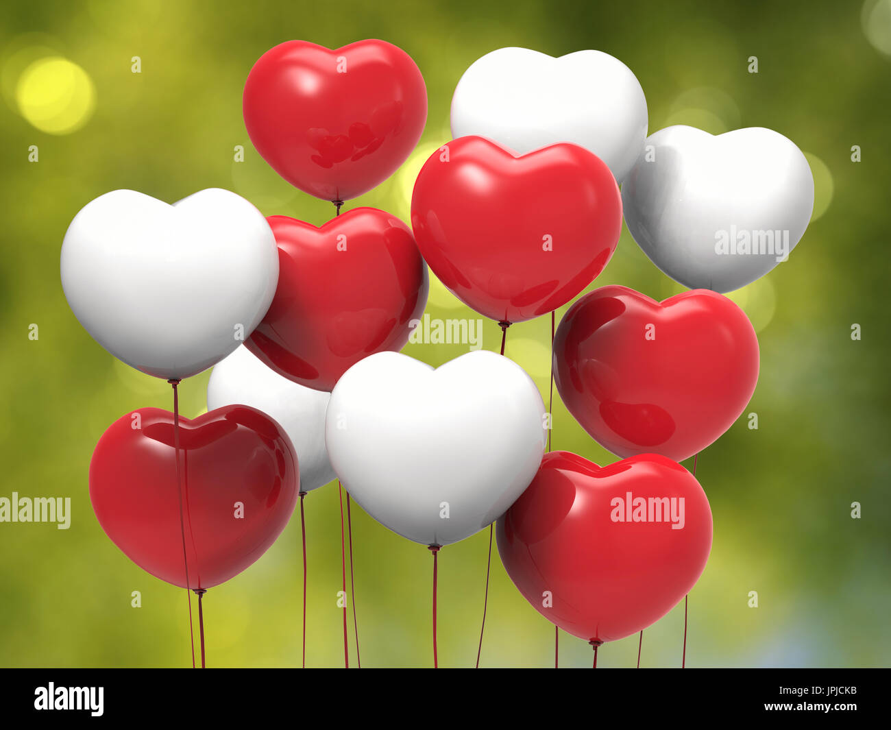 bunch of heart shape balloons Stock Photo - Alamy
