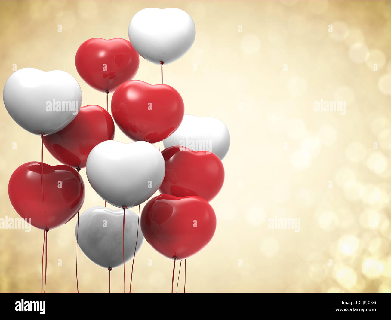 bunch of heart shape balloons Stock Photo - Alamy
