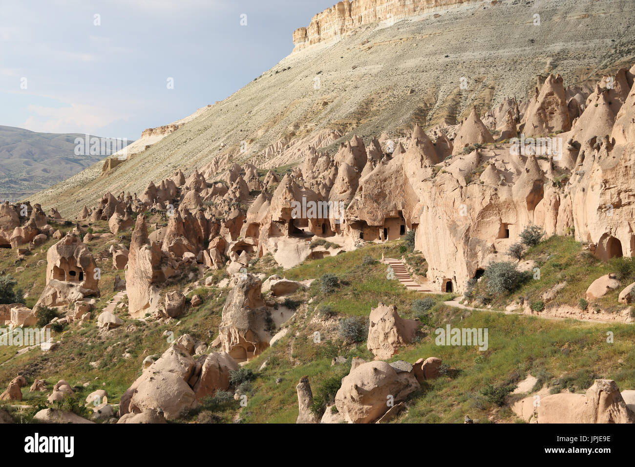 Rock Formations in Zelve Valley, Cappadocia, Turkey Stock Photo - Alamy