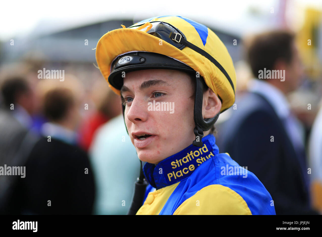 Jockey Callum Shepherd during day one of the Qatar Goodwood Festival at ...