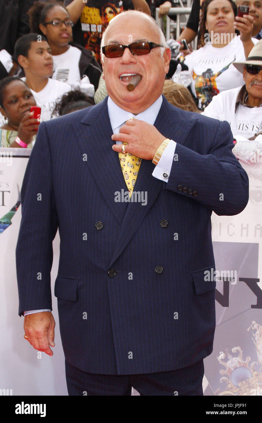 Co-producer Frank DiLeo arriving at the Los Angeles Premiere of Michael ...