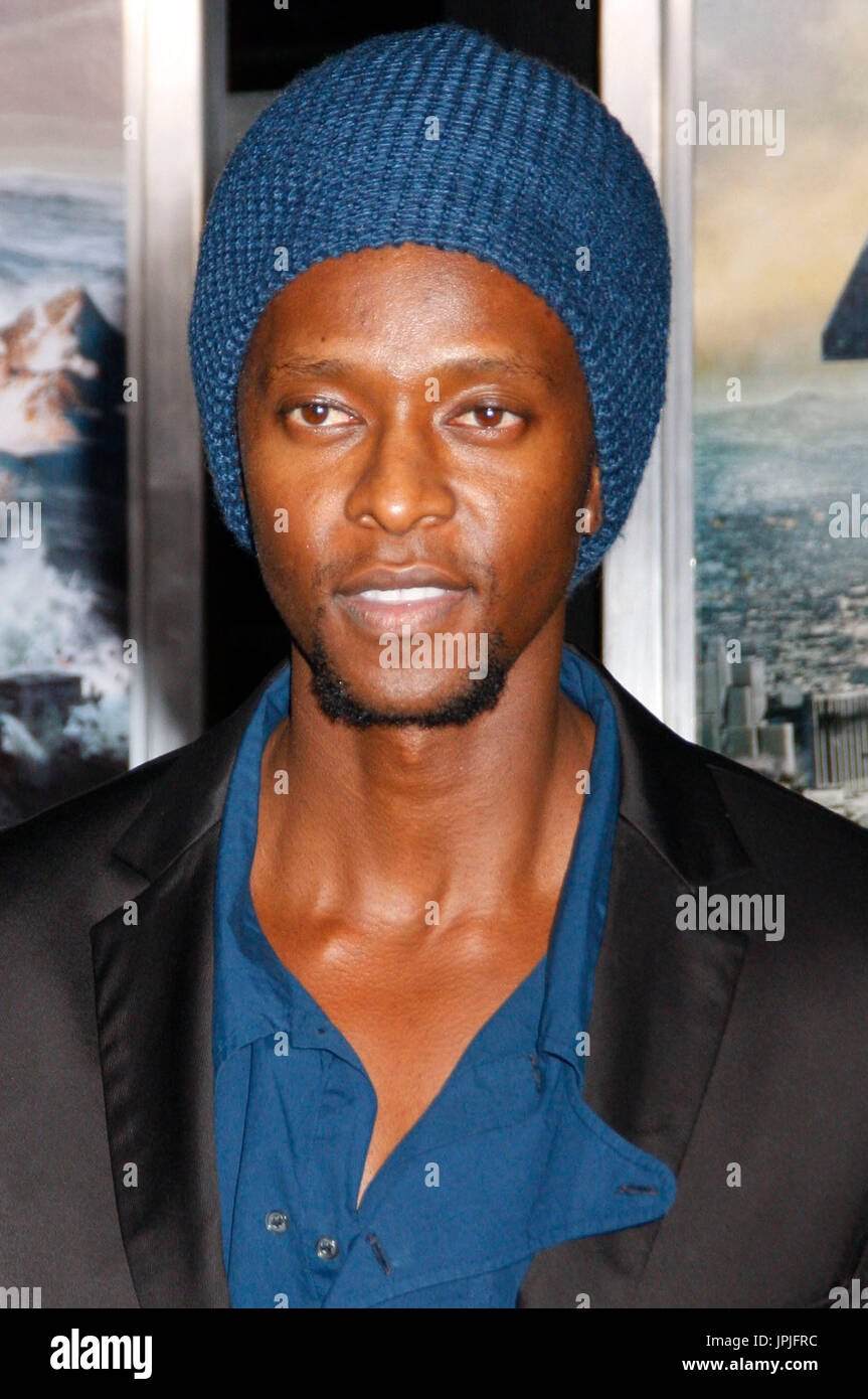 Edi Gathegi at the premiere of "2012" held at the Regal Cinemas 14 in ...