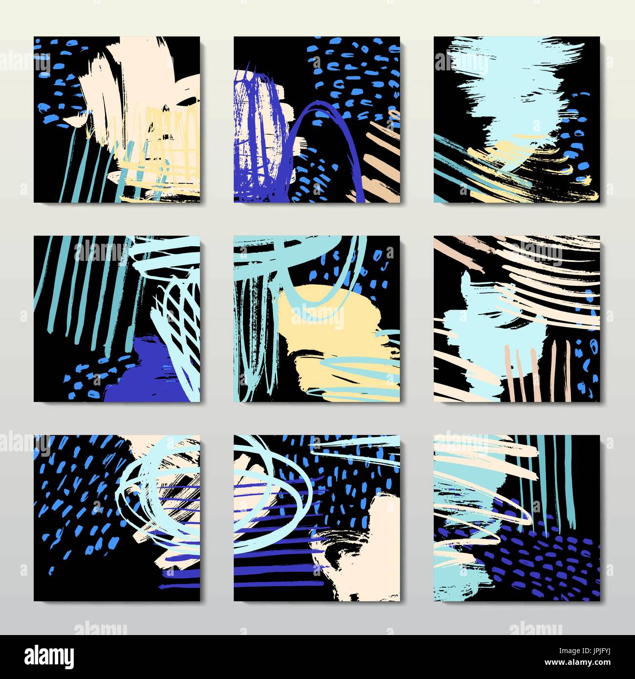 Marketing blue square grunge Stock Vector Images - Alamy