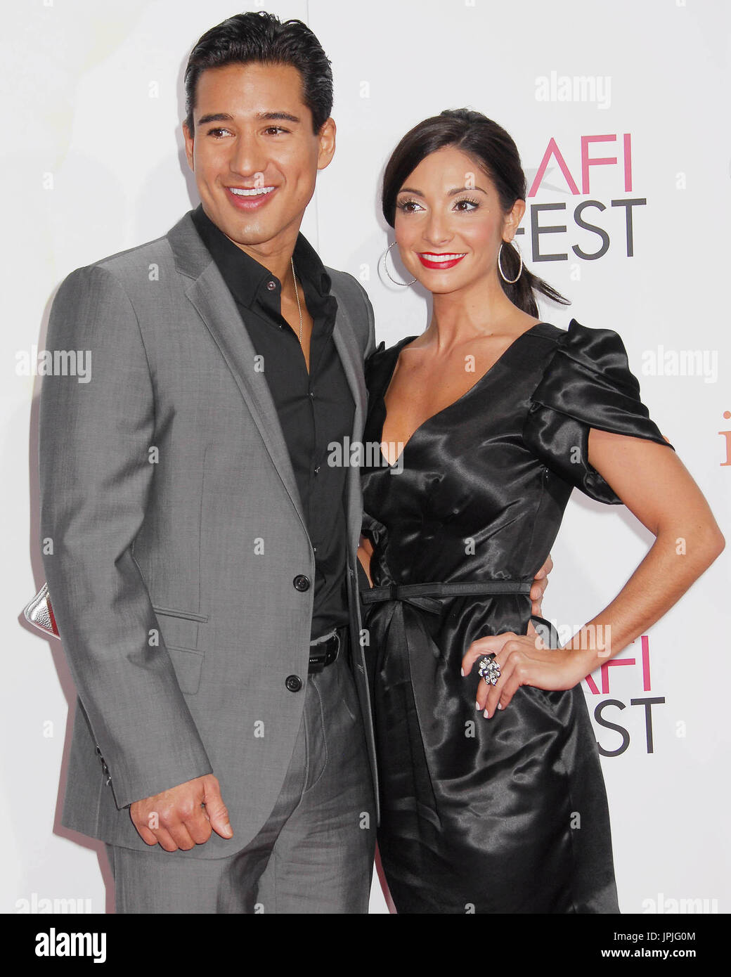 Mario Lopez & girlfriend Courtney Mazza at the AFI FEST 2009 Gala ...