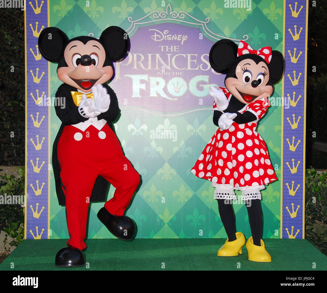 Mickey Mouse & Minnie Mouse at the World Premiere of "The Princess And ...