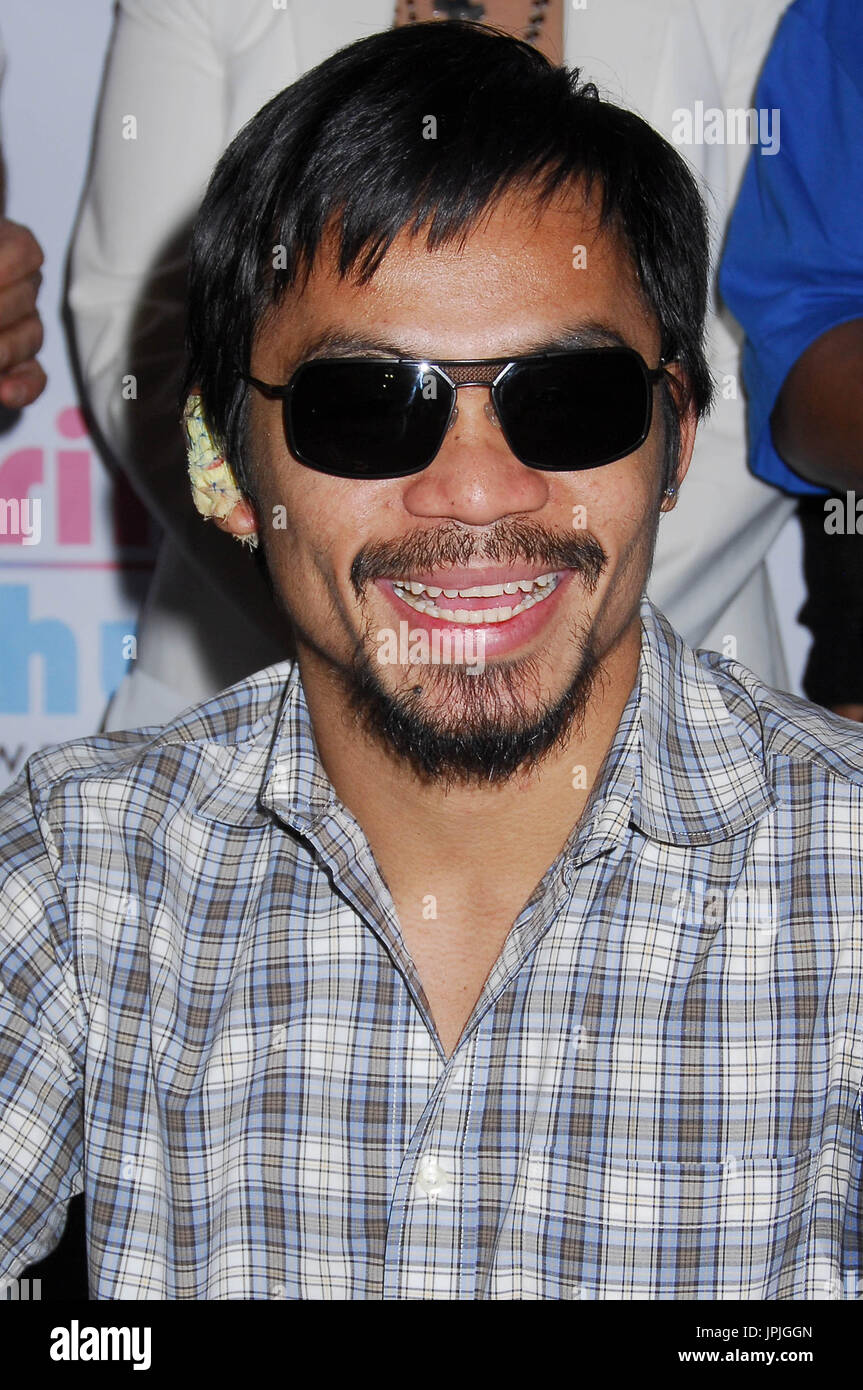 Manny Pacquiao during a mini press conference at Manny Pacquiao's ...
