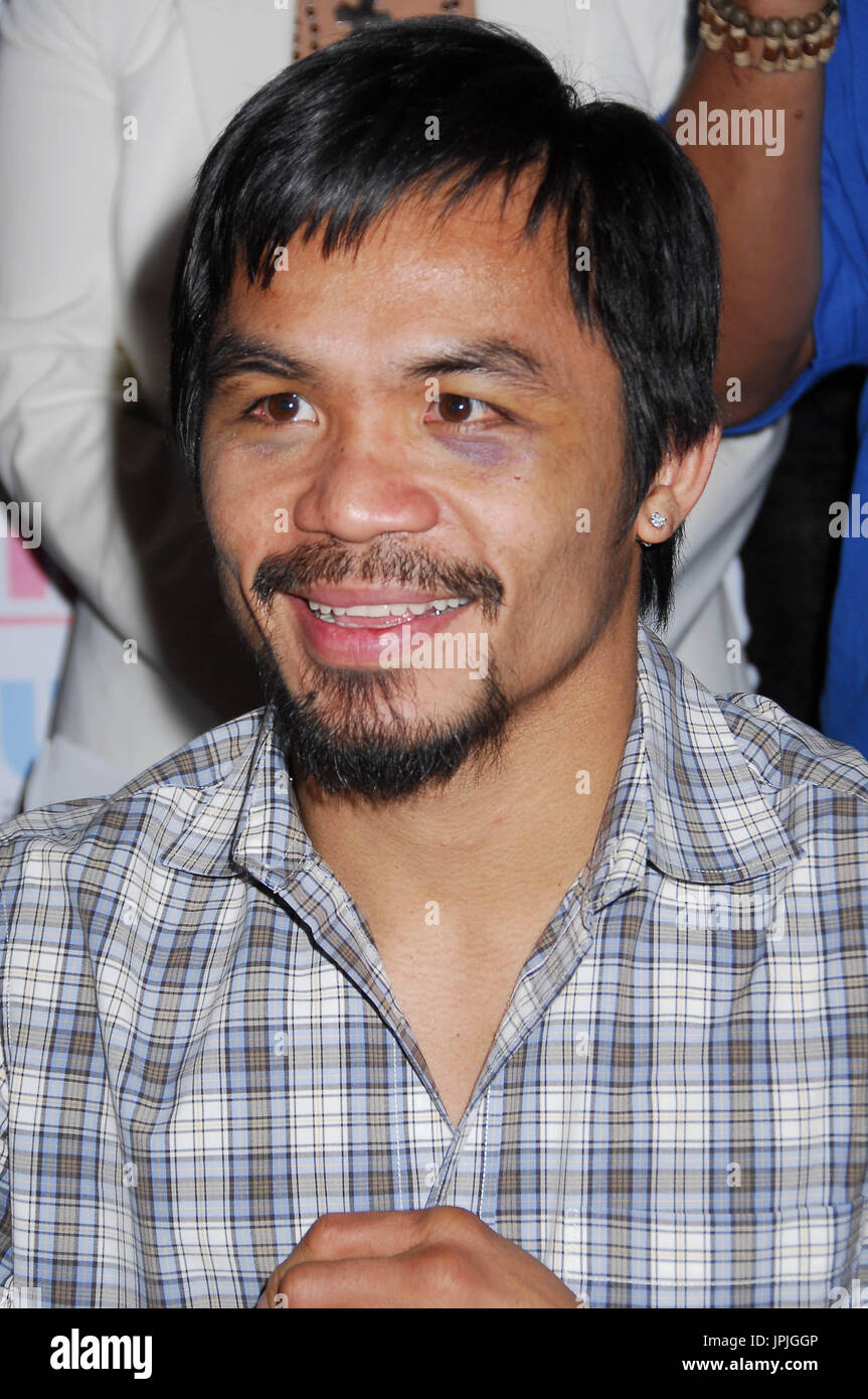 Manny Pacquiao during a mini press conference at Manny Pacquiao's ...
