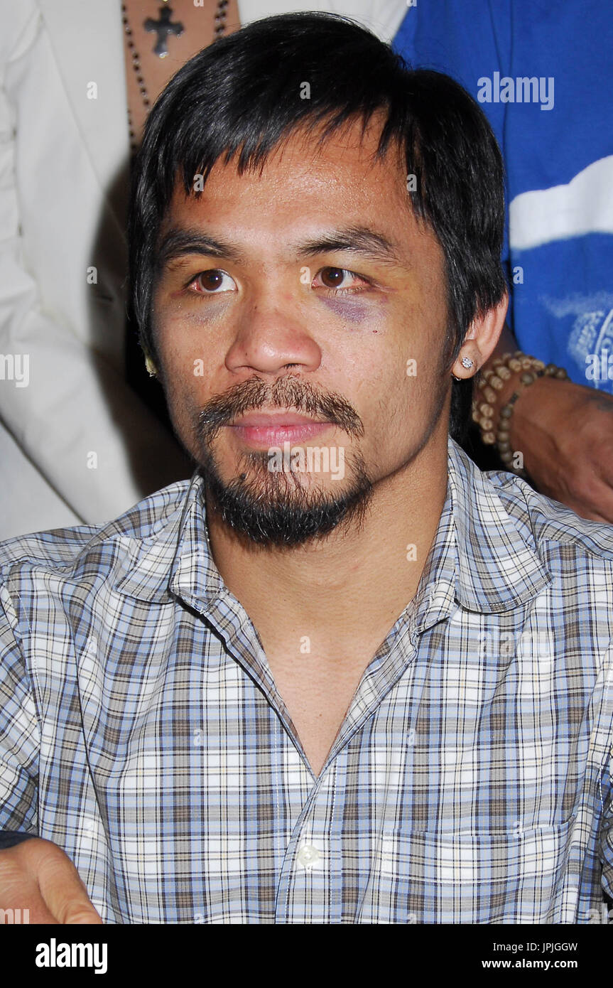 Manny Pacquiao during a mini press conference at Manny Pacquiao's ...