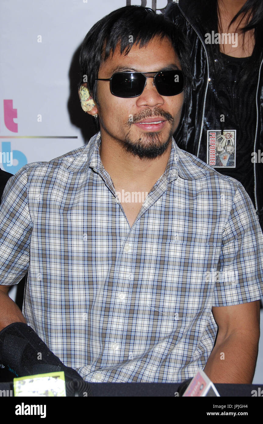 Manny Pacquiao during a mini press conference at Manny Pacquiao's ...