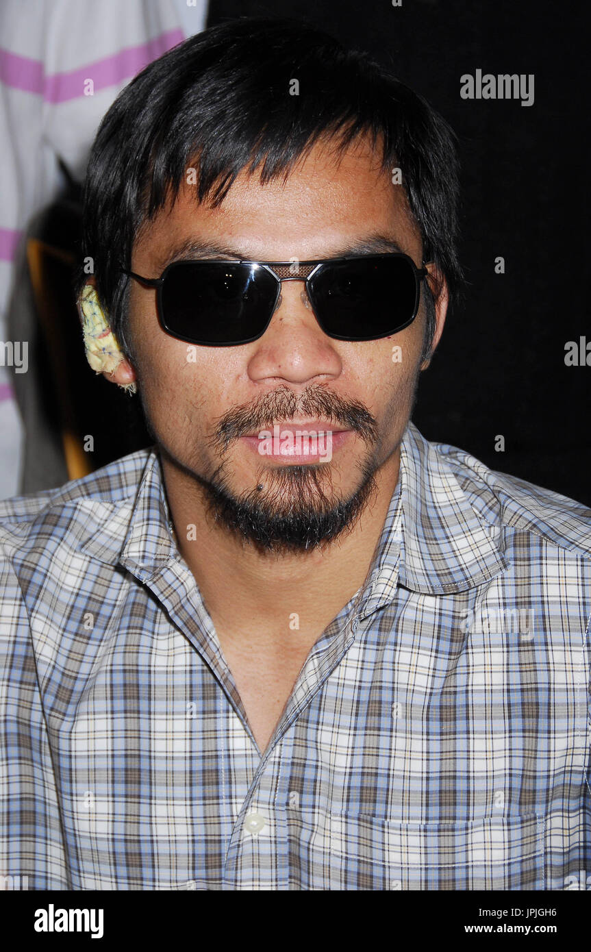 Manny Pacquiao during a mini press conference at Manny Pacquiao's ...