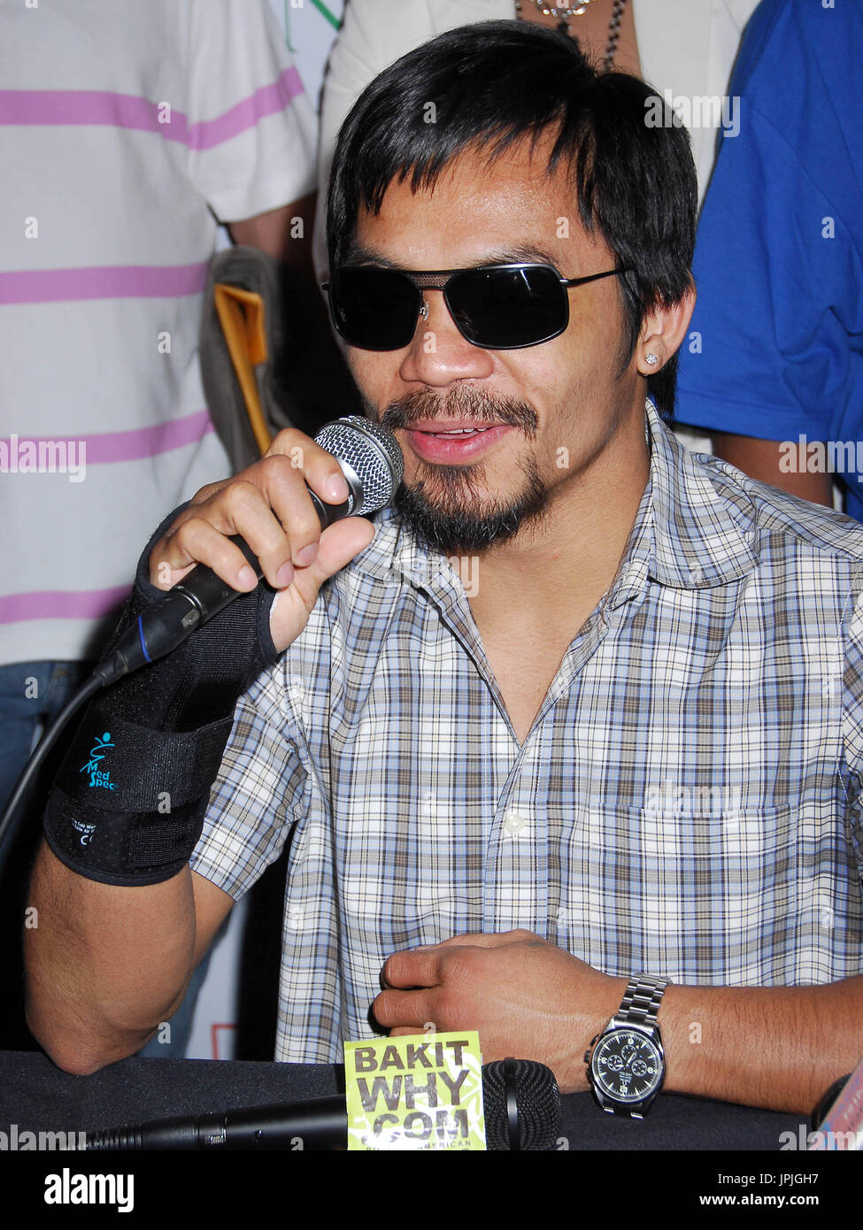 Manny Pacquiao during a mini press conference at Manny Pacquiao's ...