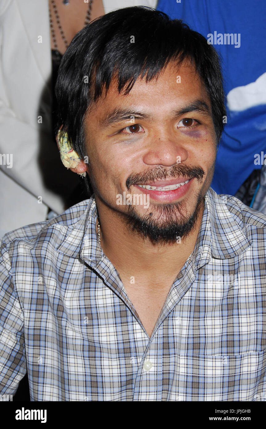 Manny Pacquiao during a mini press conference at Manny Pacquiao's ...
