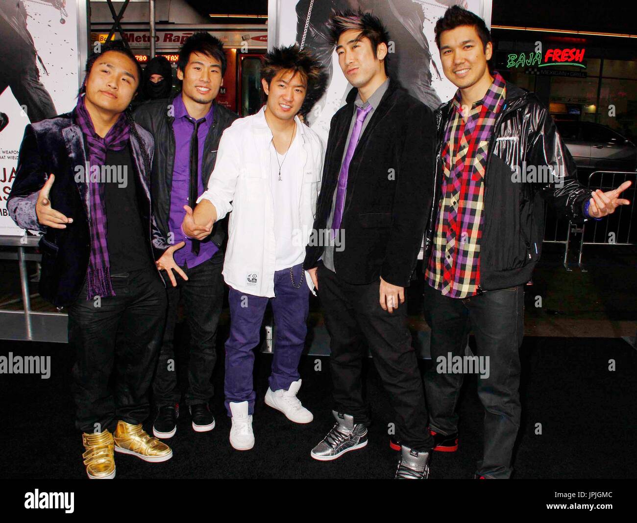 Quest Crew at the Los Angeles Premiere of NINJA ASSASSIN held at the ...