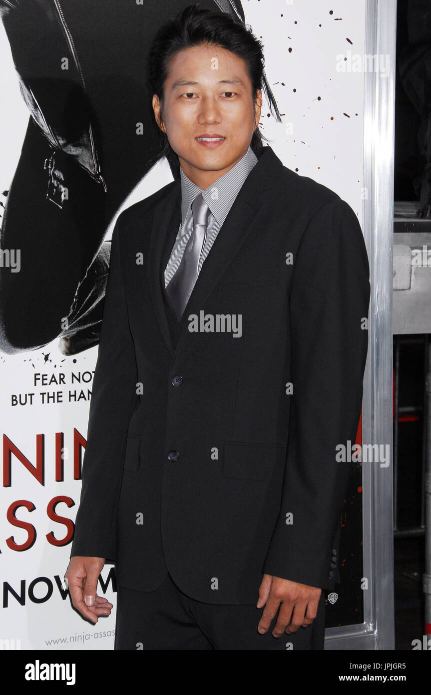 Sung Kang at The Los Angeles Premiere of "Ninja Assassin" held at the ...