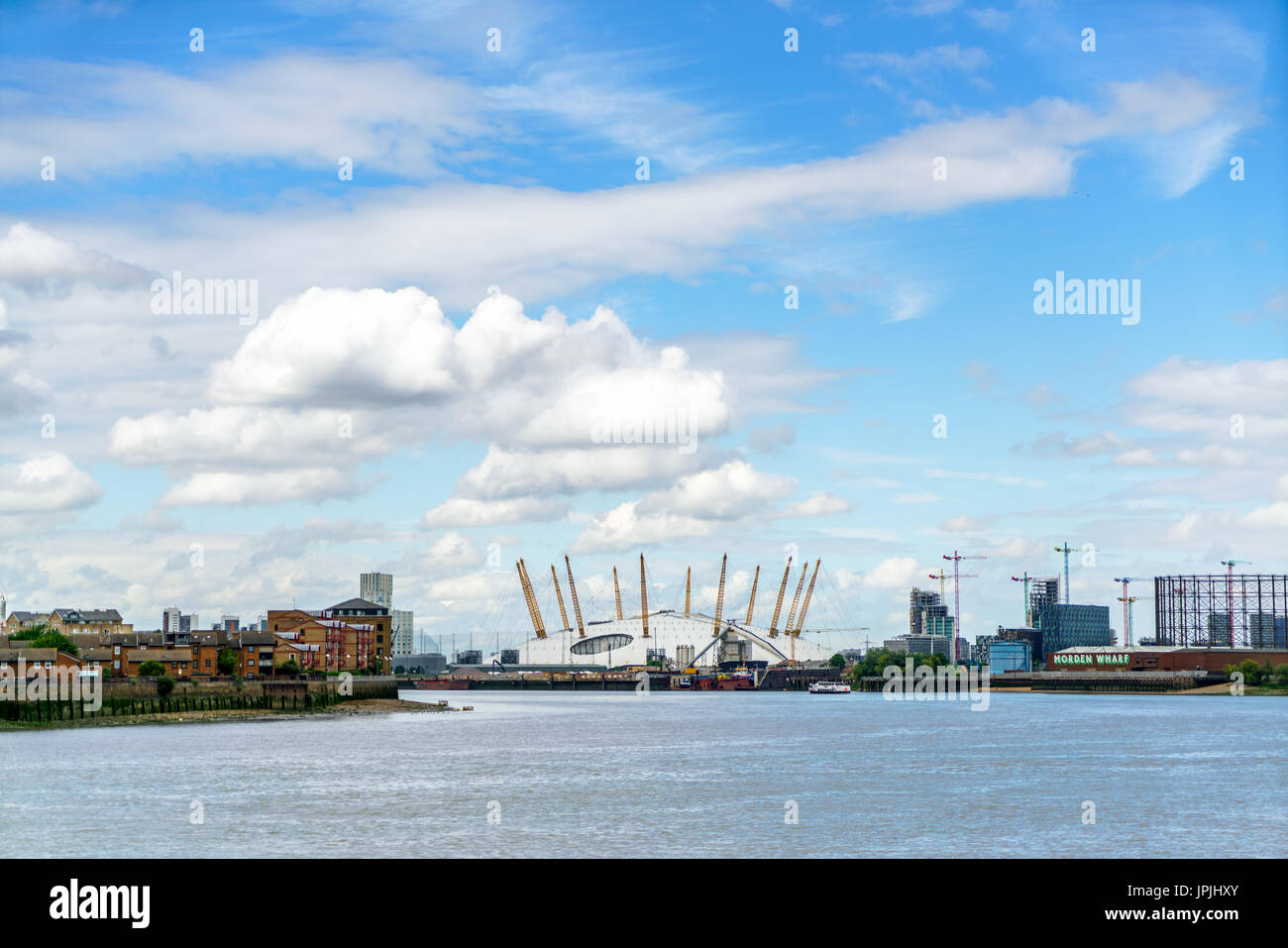 LONDON - JULY 30 : View of the O2 Building in London on July 30, 2017 ...
