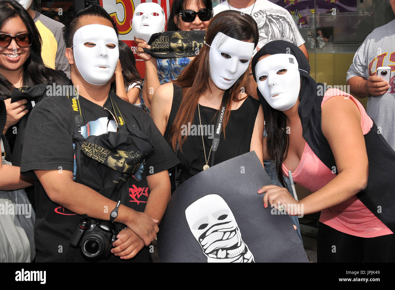 Jabbawockeez Fans at the Jabbawockeez Milkshake Launch At Millions Of ...