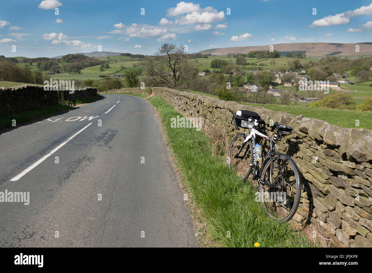 English village cycling hi-res stock photography and images - Alamy