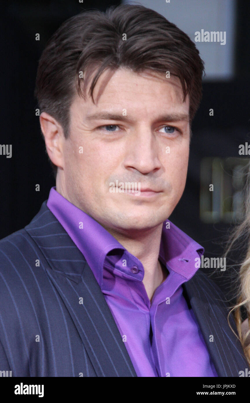Nathan Fillion at the World Premiere of "IRON MAN 2" held at the El ...