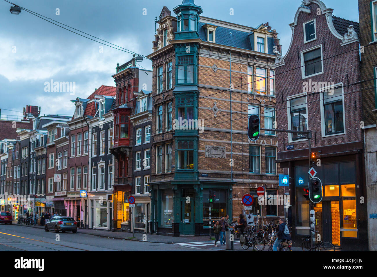 Typical buildings in the historic district of Amsterdam - AMSTERDAM ...