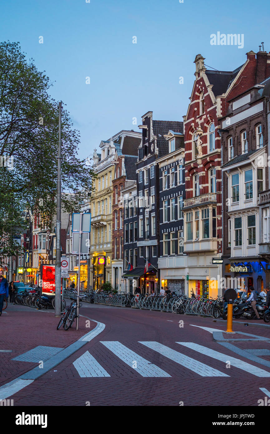 Beautiful street view in Amsterdam in the evening - AMSTERDAM - THE ...