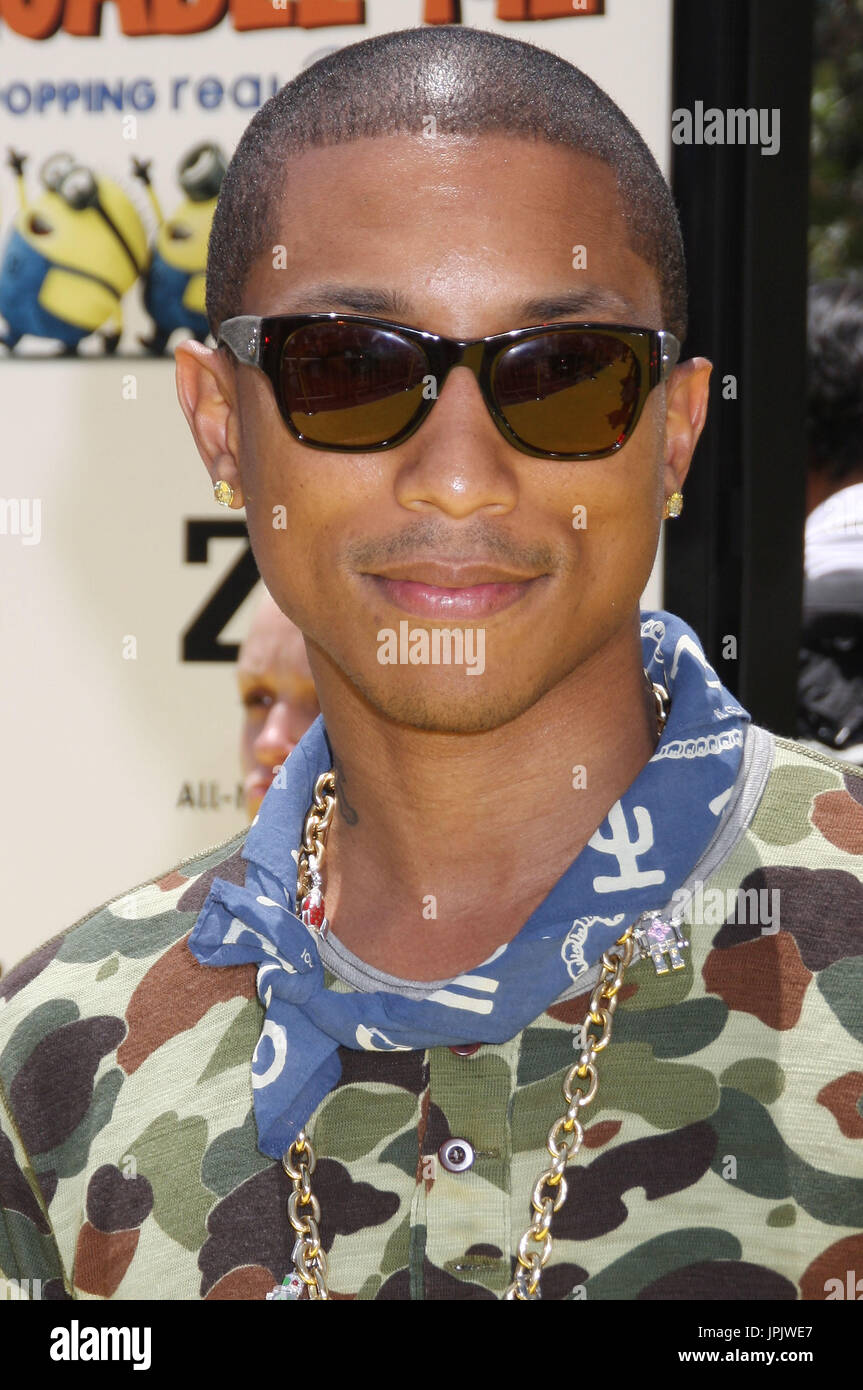 Pharell Williams at the World Premiere of "Despicable Me' held during ...