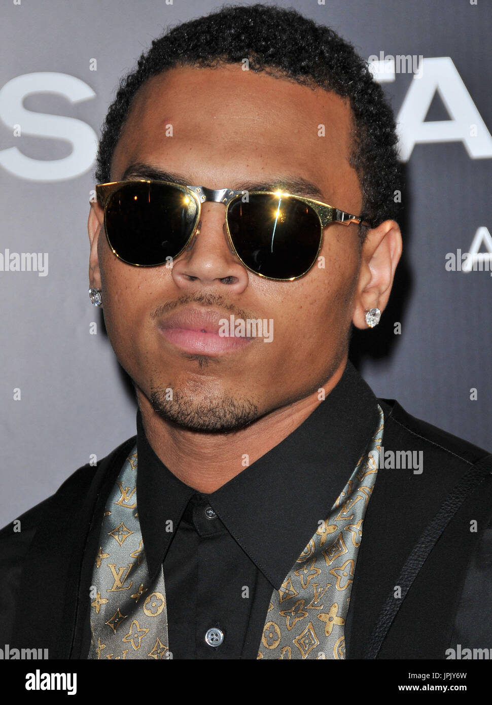 Chris Brown at the Los Angeles Premiere of "Takers" held at the ...